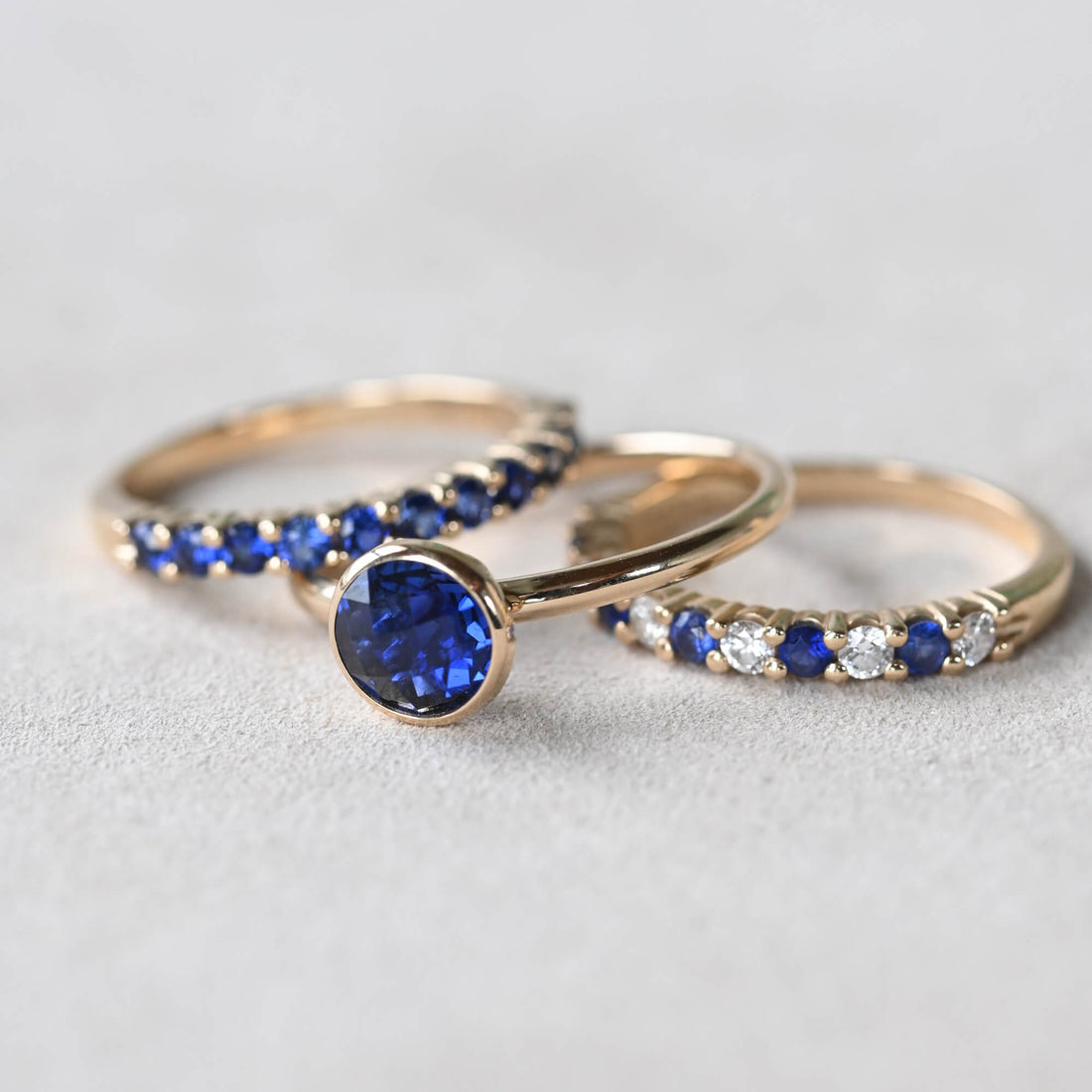 Sapphire September Birthstone Jewelry in 14k Gold - HAVERHILL